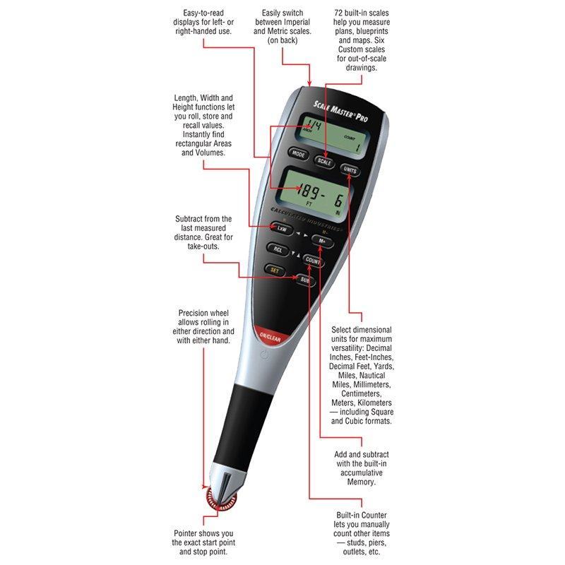 Calculated Industries 6028 Scale Master PRO Advanced Linear Digital ...