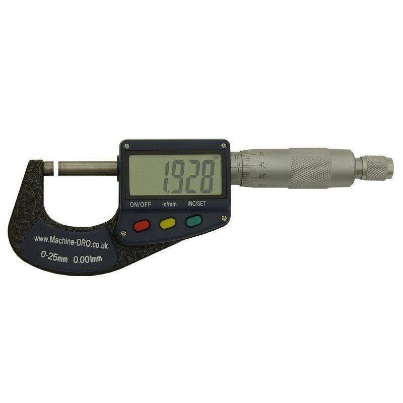 Pack of 5 0-25mm (0-1 inch) External/Outside Digital Micrometer With ...