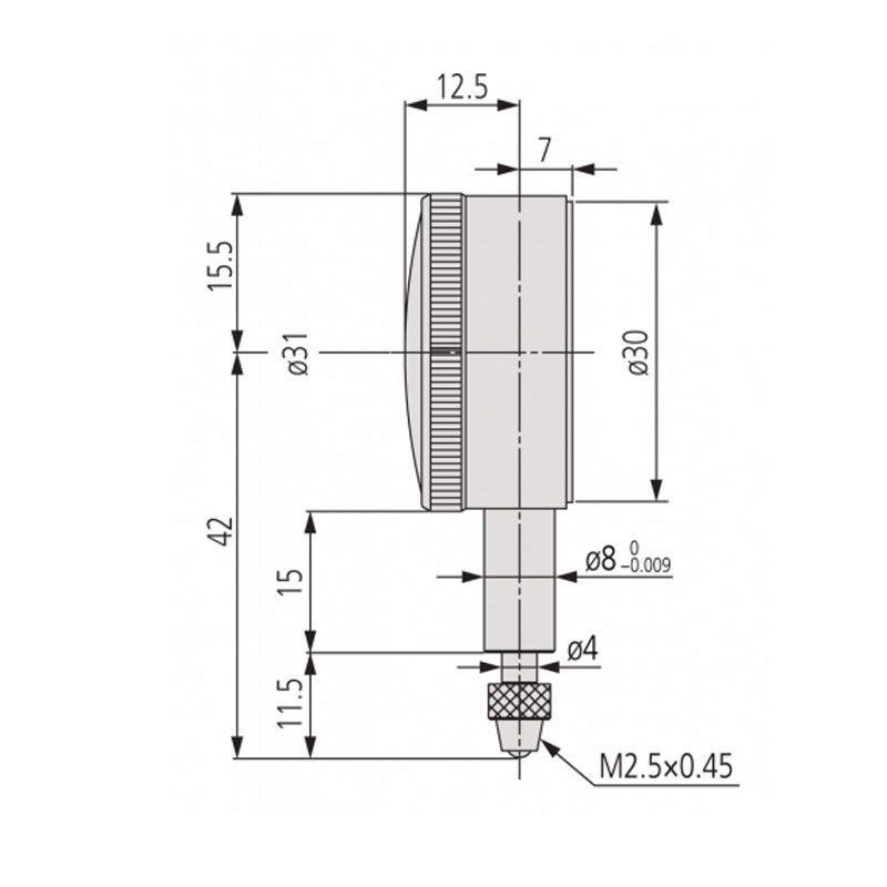 Mitutoyo Compact Dial Indicator 2.5mm – Allendale Metrology