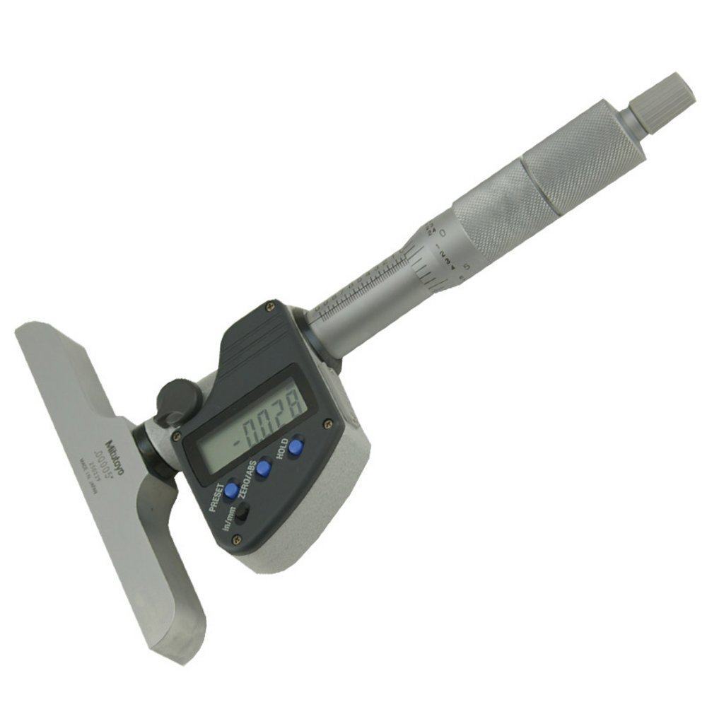 0-150mm (0-6") Mitutoyo 329-350-10 Digital Depth Micrometer SPC data ...