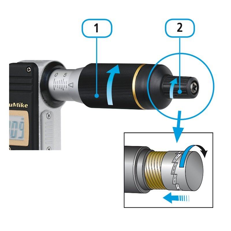 Mitutoyo External Digital Micrometer '+/-0.002mm Accuracy | 50-75mm (2 ...