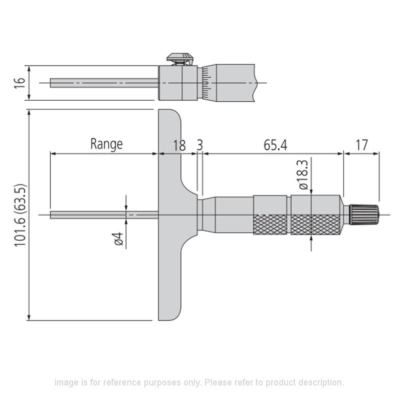 Mitutoyo Rod Depth Micrometer Gauge | 0-300mm Range – Allendale Metrology