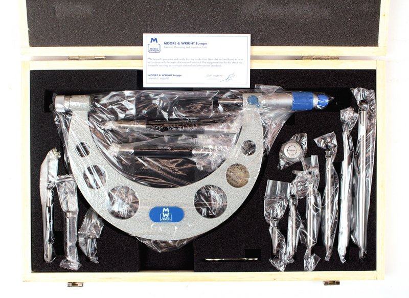 Moore and Wright Adjustable Anvil Micrometer Range 0-150mm - MW217 ...